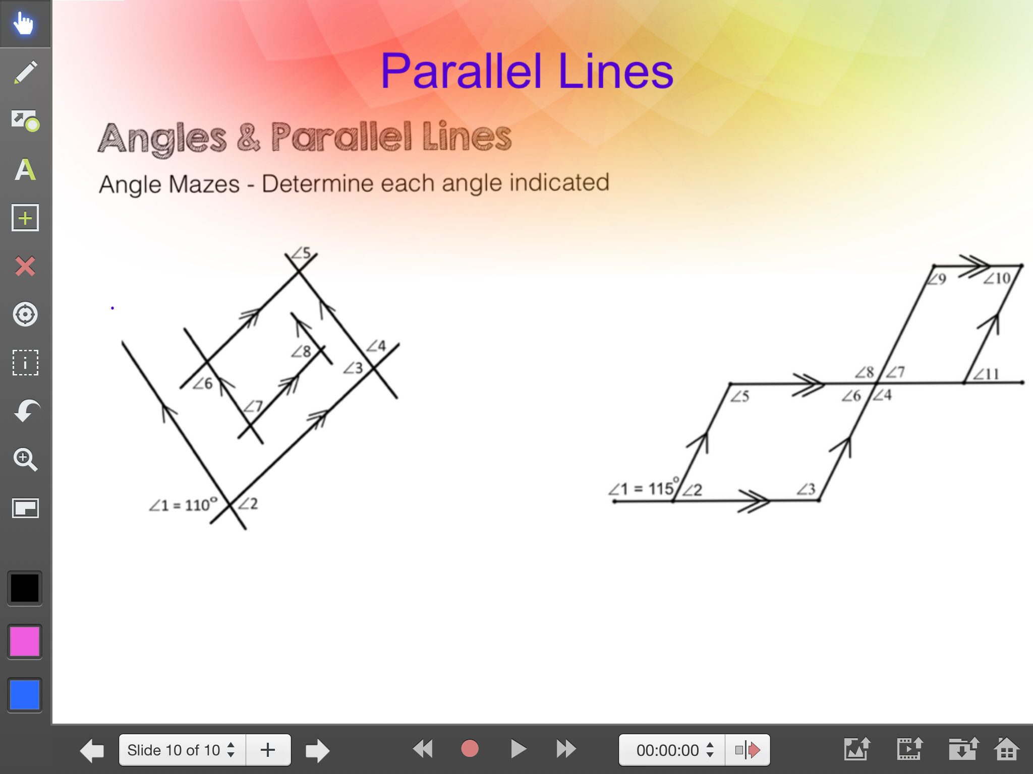 Make It Parallel An Activity With Parallel Lines Mr Orr Is A Geek